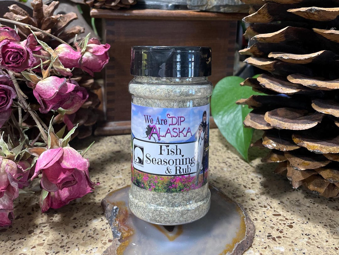 Fish Seasoning Shaker Bottle Salmon Cod Halibut Trout Rub Seasoning BBQ ...