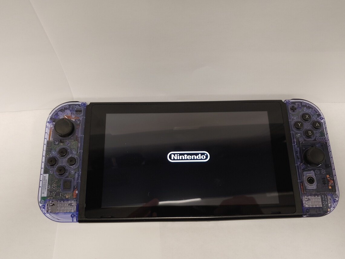 Custom Clear Purple Nintendo Switch Console - Etsy