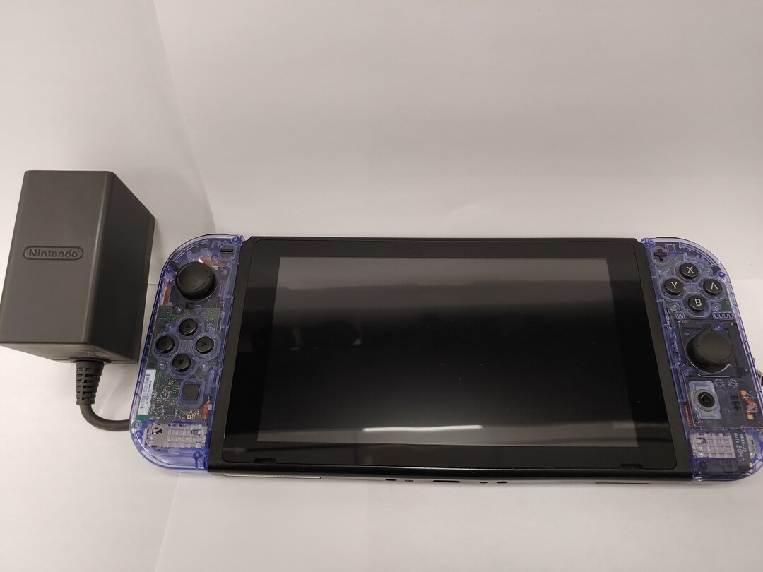 Custom Clear Purple Nintendo Switch Console - Etsy
