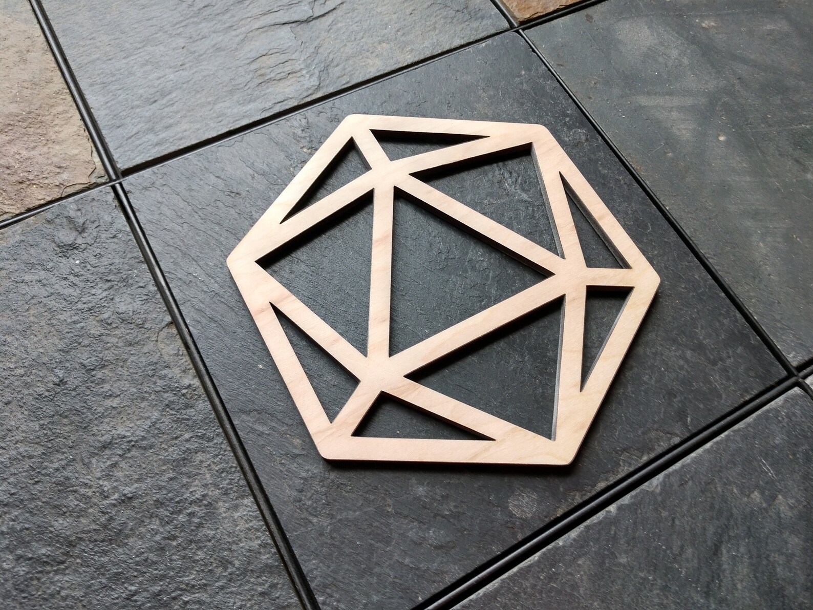 D20 Wall Decor Wooden D20 Icosahedron Dice Wall Art Dice | Etsy