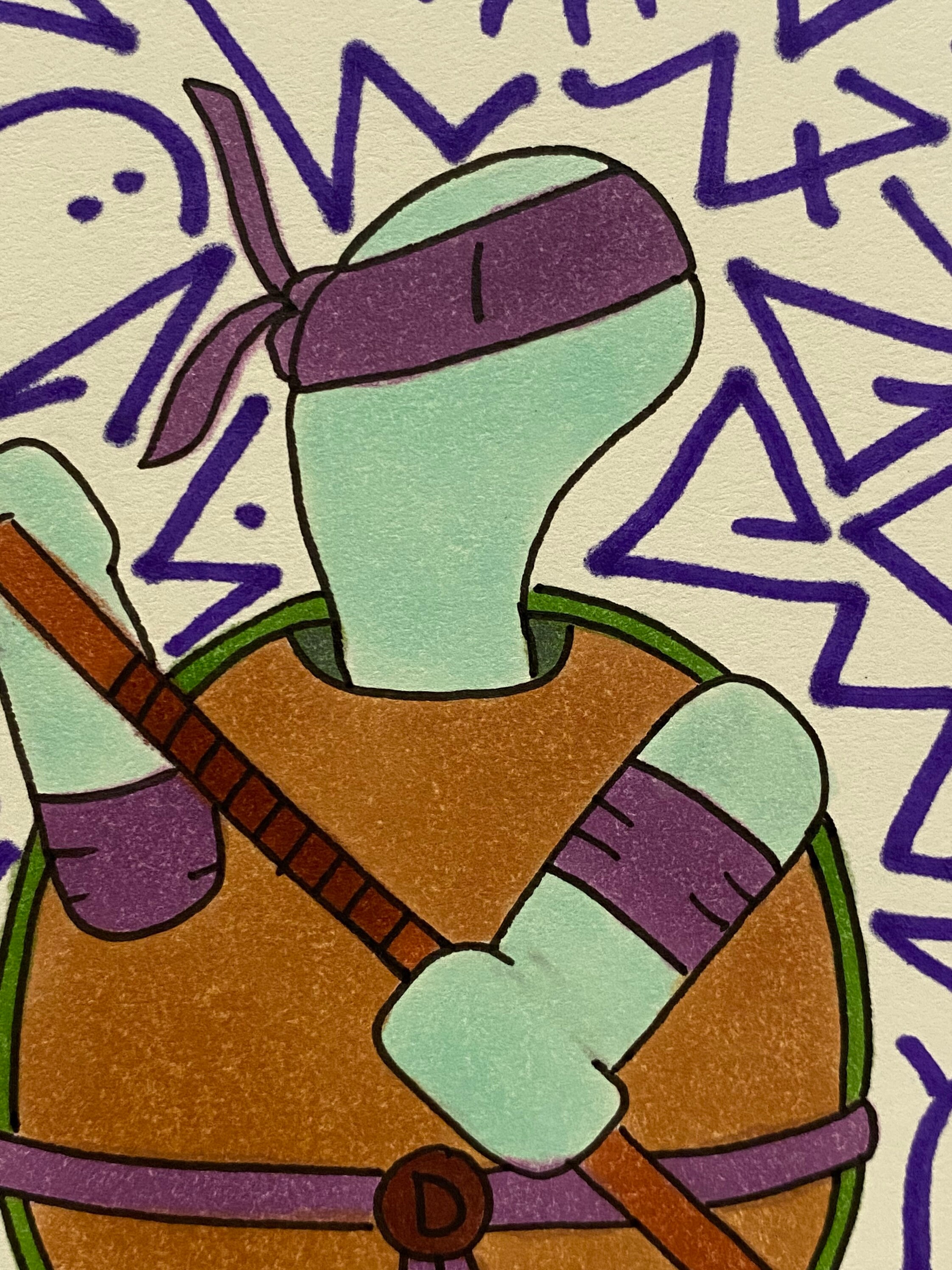 Teenage Mutant Ninja Turtlesdonatellocopic and Sharpie Marker ...