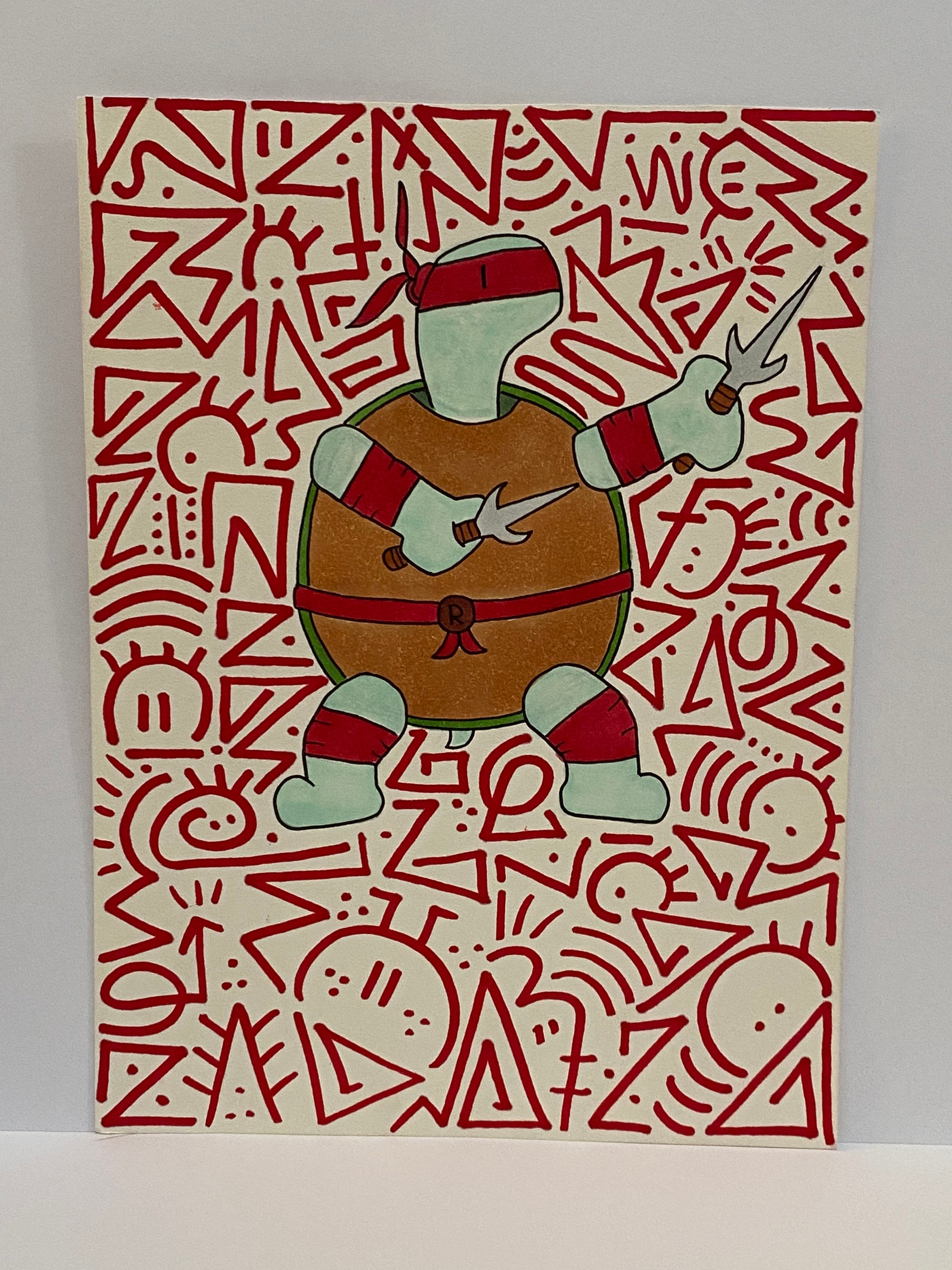 Teenage Mutant Ninja TurtleRaphaelCopic and Sharpie Marker | Etsy