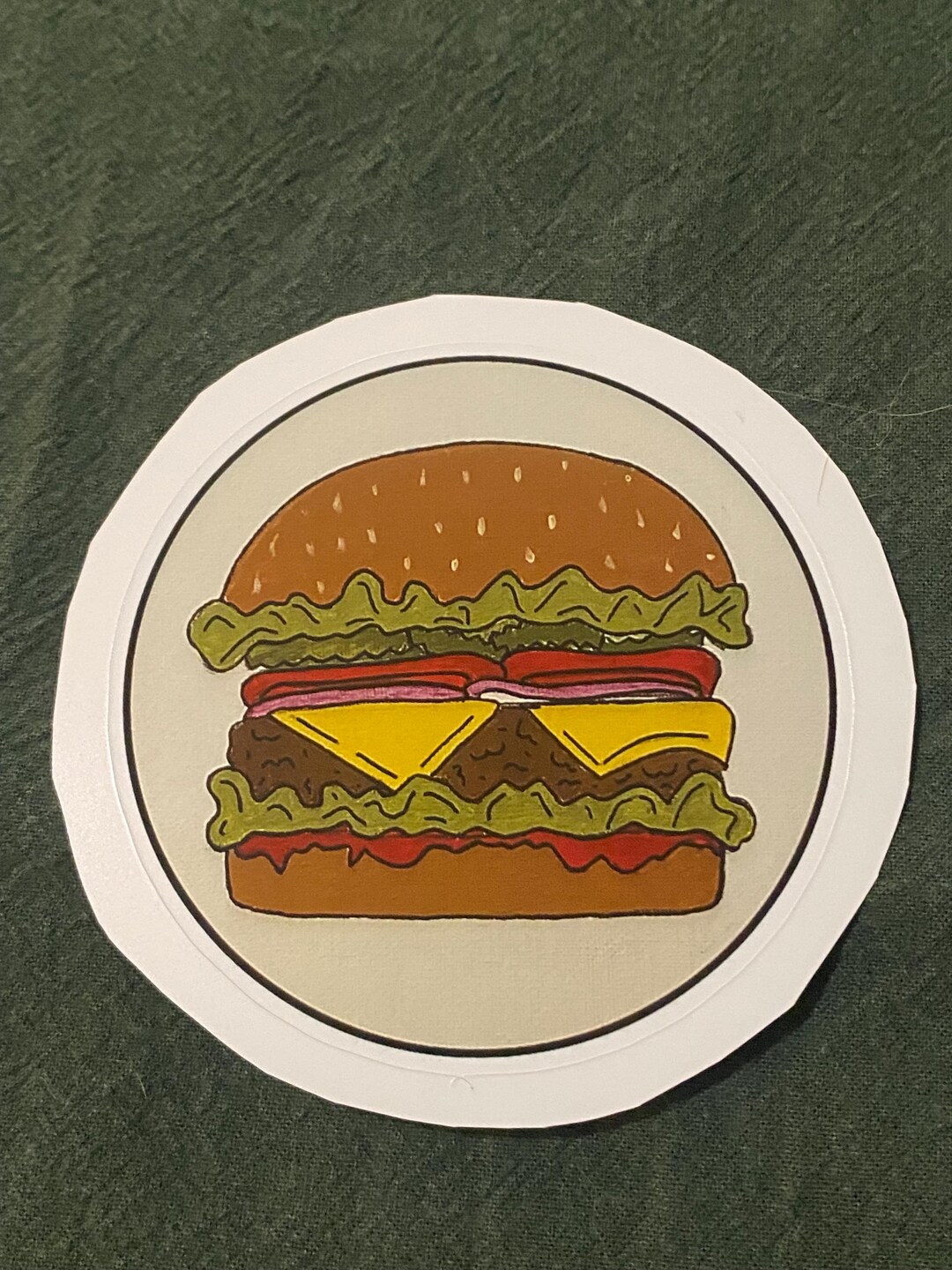 Cheeseburger-food Stickers-cheeseburger Stickers-digital Art-laptop ...