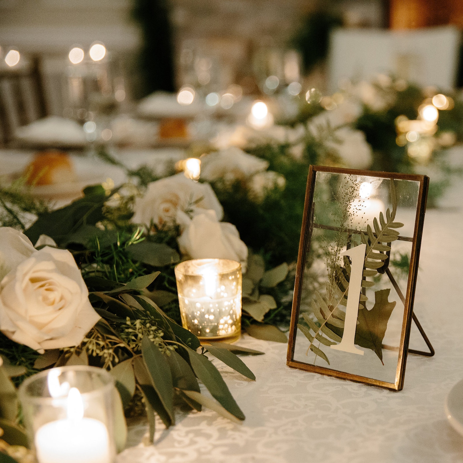 RENTAL: Gold Frame Table Numbers for Special Event/wedding/shower With ...