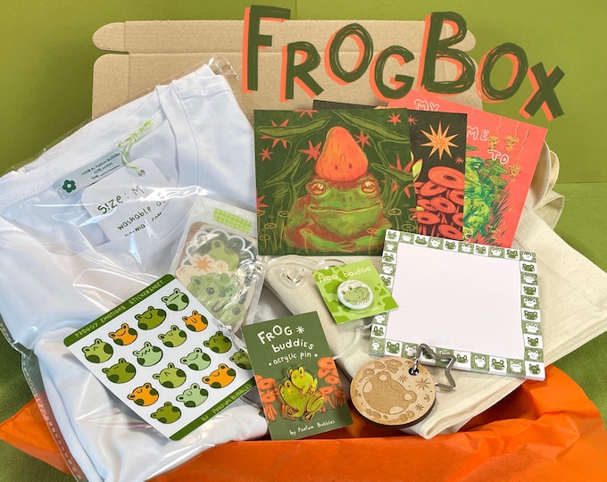 Frogbox | Gift Box Filled With Frog Themed Goodies - Etsy