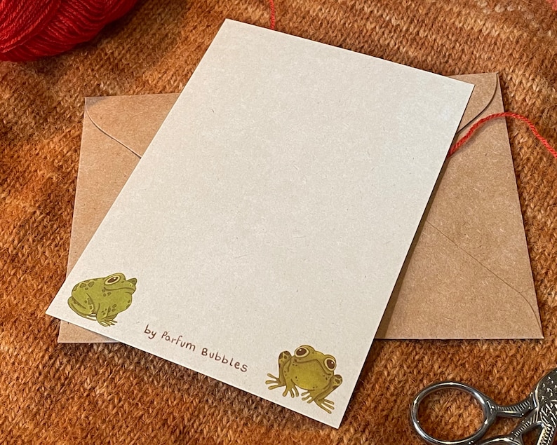Frogmas Card | Recycled Paper Postcard | Frog Themed Christmas Card - Etsy