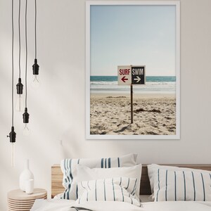 Beach House Wall Art, Surf Swim Photo, Beach House Decor, California ...