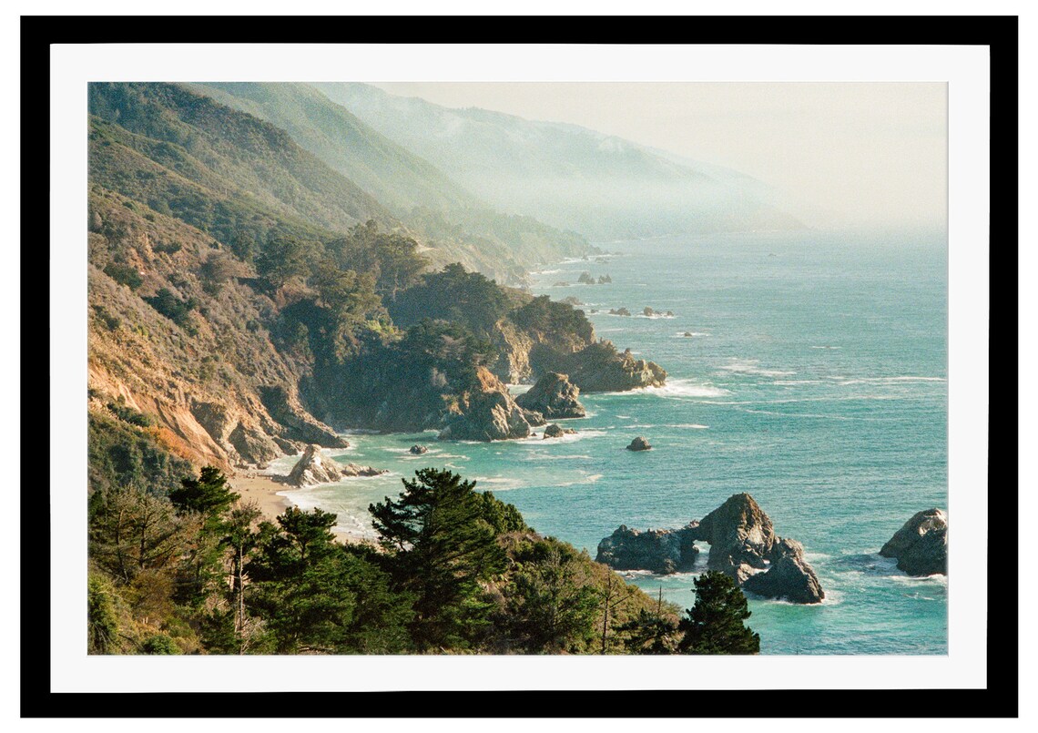 California Coast Photography Big Sur Photo Ocean Cliffs | Etsy
