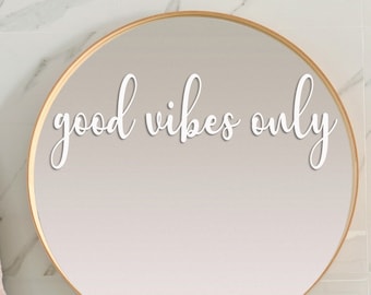 Positive Mirror Decal // You're Like Really Pretty - Etsy