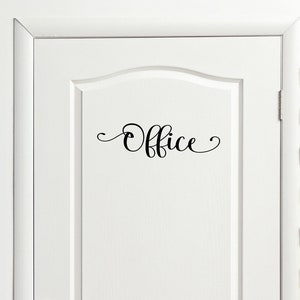 OFFICE Door Decal - Office Wall Decal - Office Glass Vinyl Lettering ...
