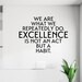 EXCELLENCE Wall Vinyl Decal - Teamwork Office Wall Decal - Office ...