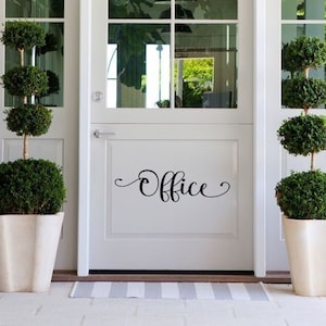 OFFICE Door Decal - Office Wall Decal - Office Glass Vinyl Lettering ...