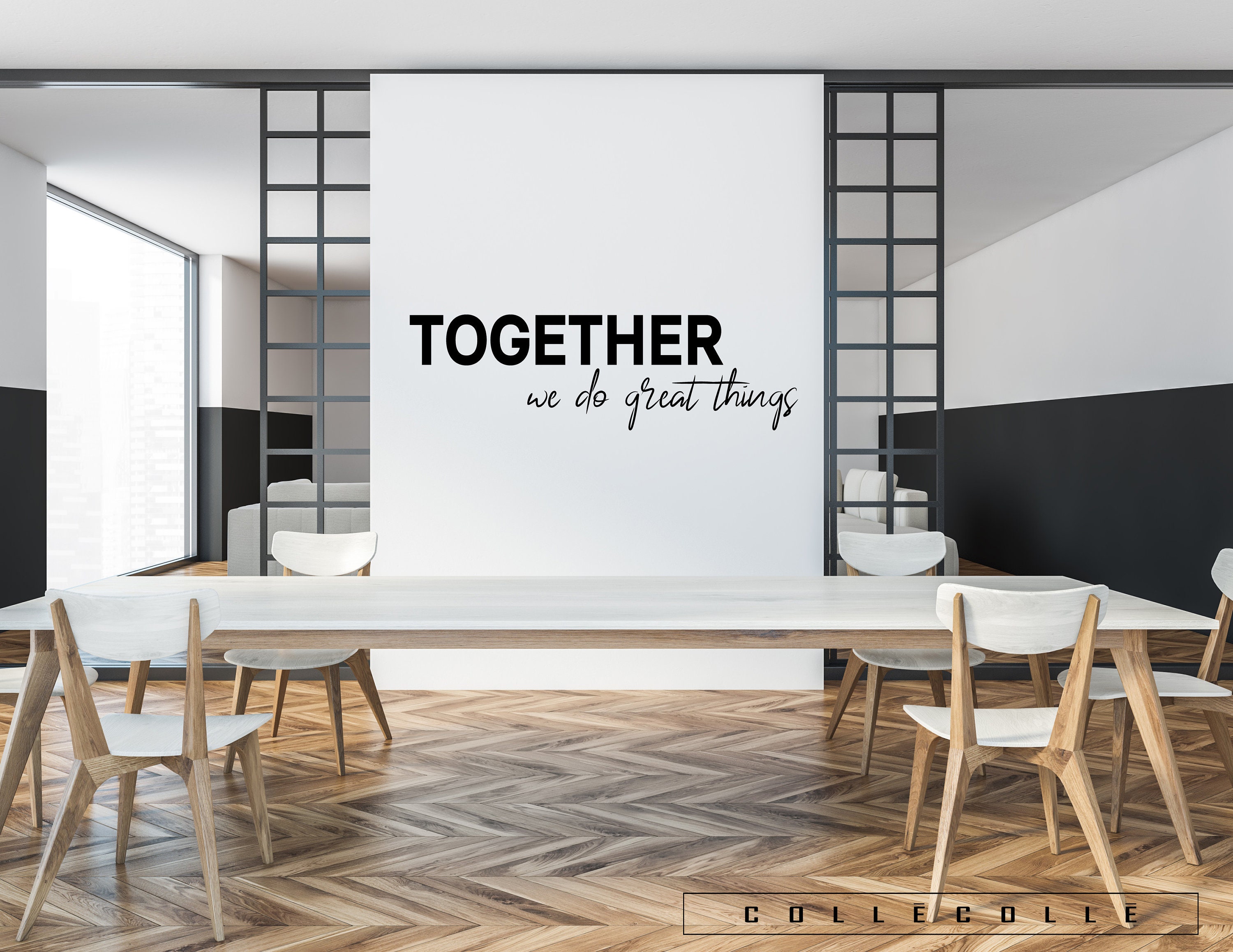Together We Do Great Things Wall Decal - Teamwork Wall Art - Team ...