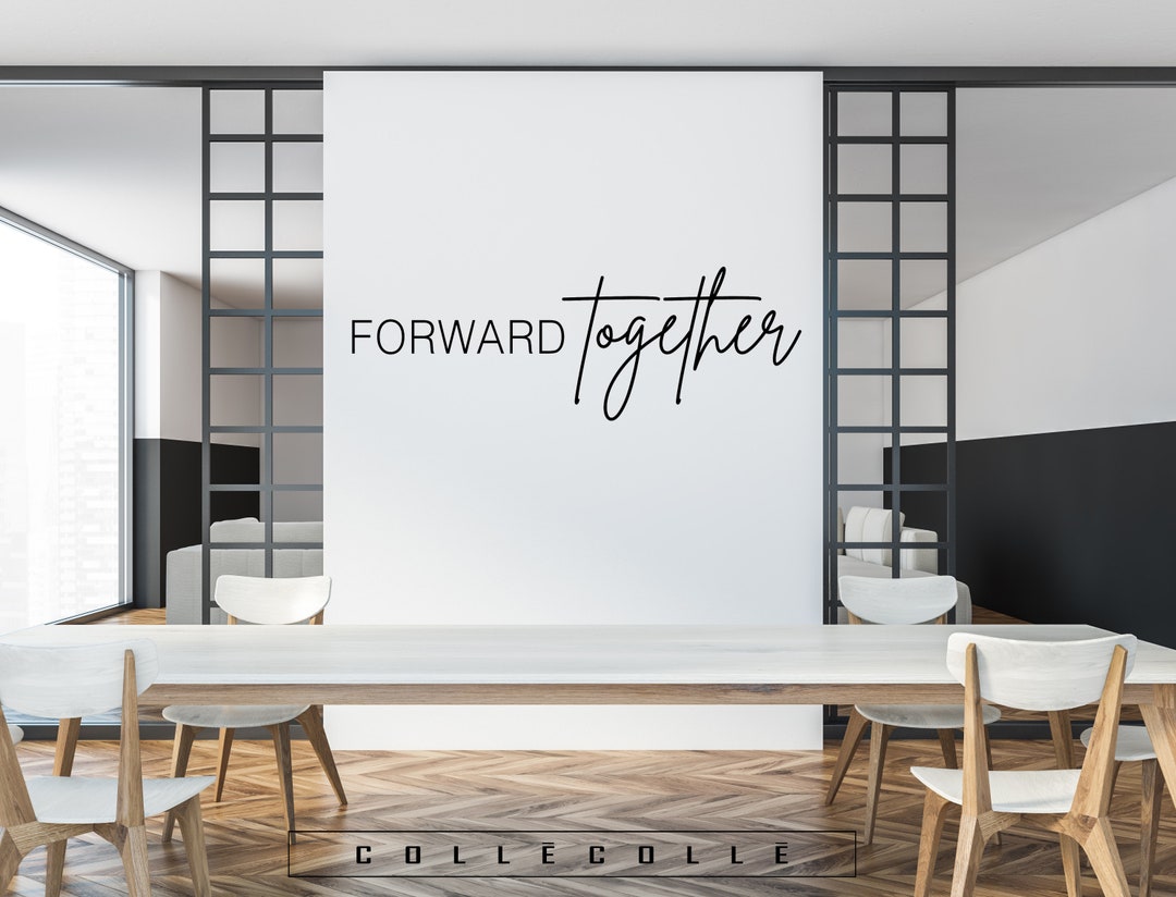 Forward Together Wall Decal - Office Wall Decals - Teamwork Wall Art ...
