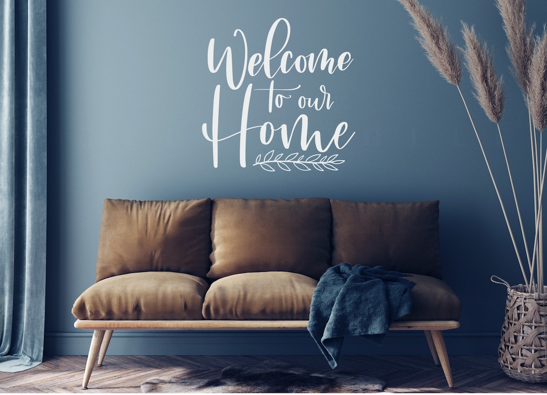 Welcome Home Decal – Vinyl Wall Art, Housewarming Gift - Etsy