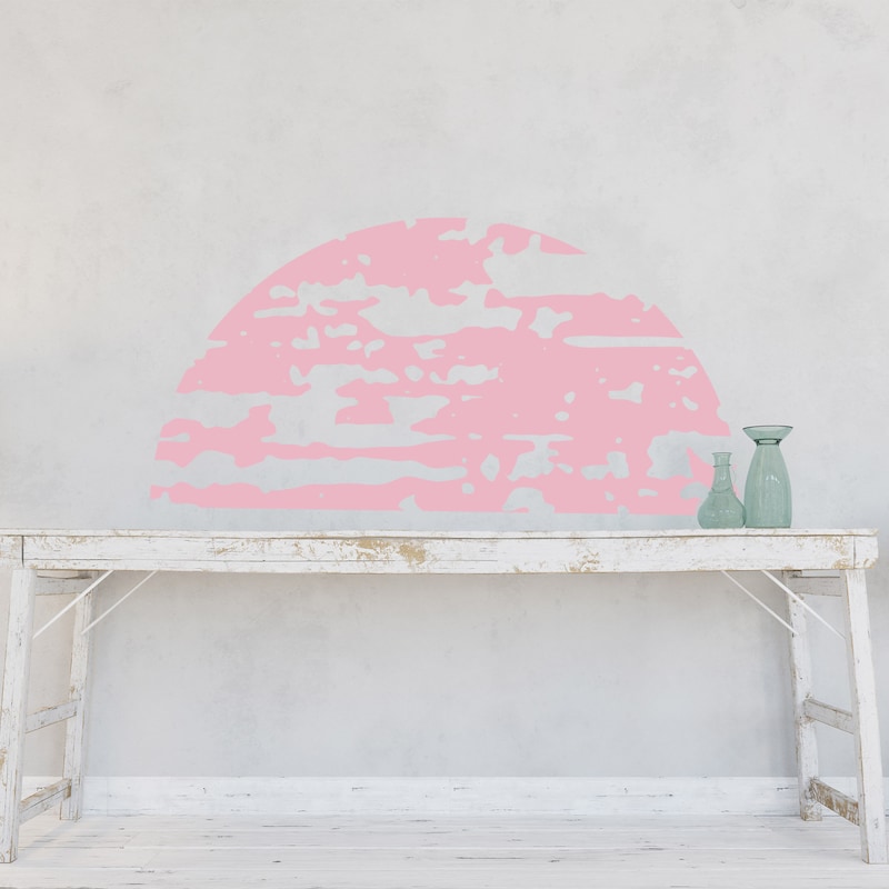 Half Circle Wall Decal - Etsy