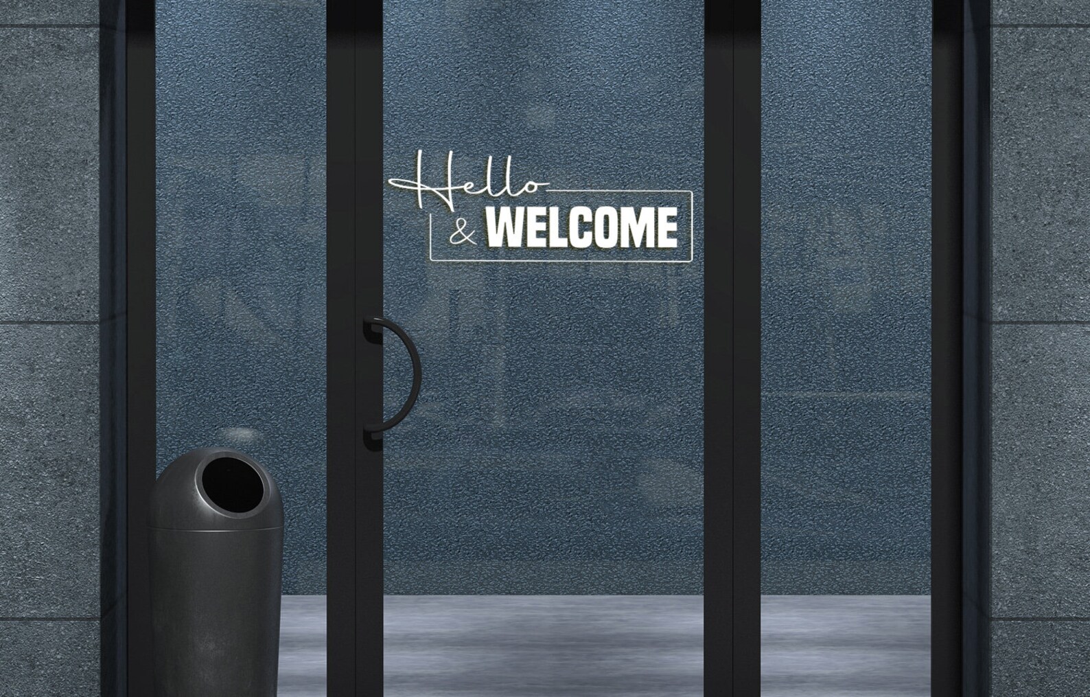 Hello & Welcome Office Wall Decal - Welcome Office Sign - Welcome Sign ...