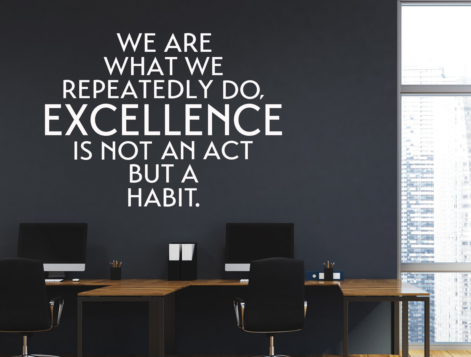 EXCELLENCE Wall Vinyl Decal Teamwork Office Wall Decal - Etsy