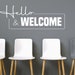 Hello & Welcome Office Wall Decal - Welcome Office Sign - Welcome Sign ...