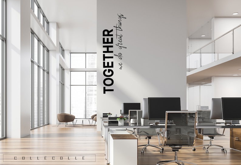 Together We Do Great Things Wall Decal Teamwork Wall Art - Etsy