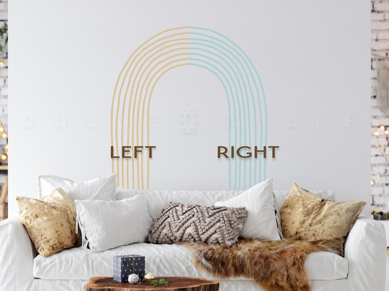 Half ARCH Line ARCH Decal ARCH Wall Decals Left or Right - Etsy