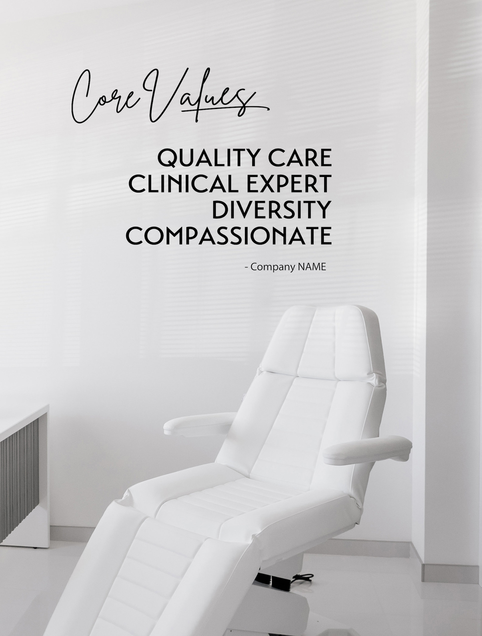 Core Values - up to 4 Values + Company Name - Core Values Wall Decals ...