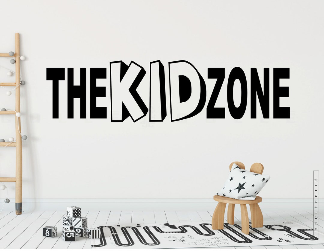 The Kid Zone Wall Decal - Playroom Decal - Calm Down Corner - Play Room ...