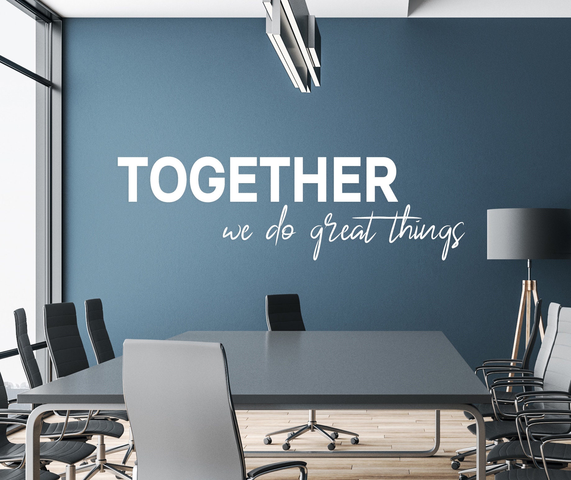 Together We Do Great Things Wall Decal - Teamwork Wall Art - Team ...