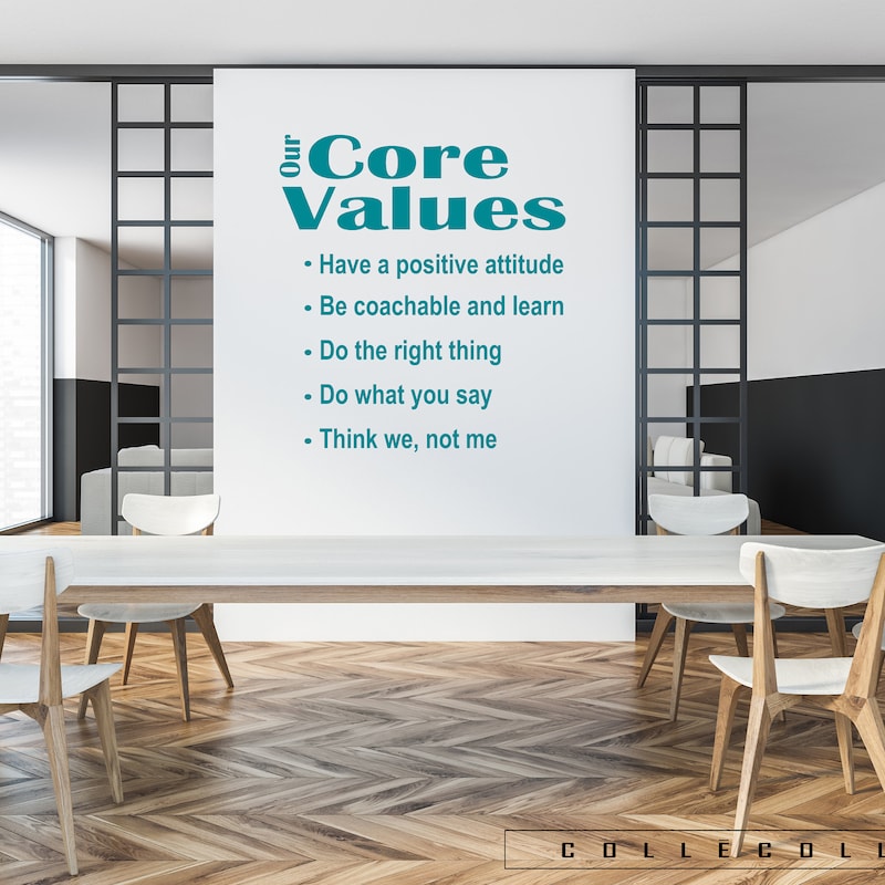 Core Values Poster - Etsy