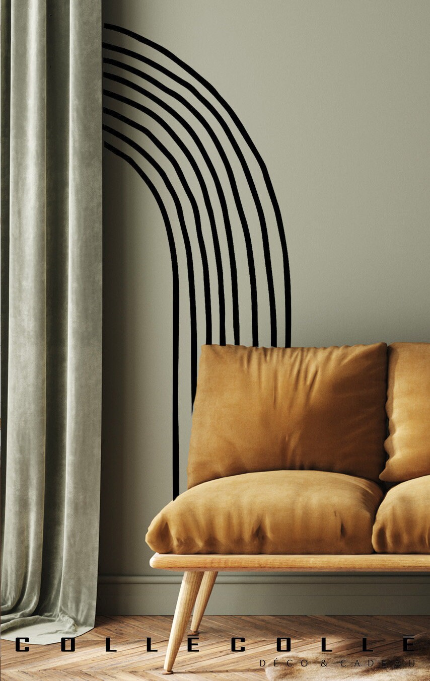 Half ARCH Line ARCH Decal ARCH Wall Decals Left or Right - Etsy