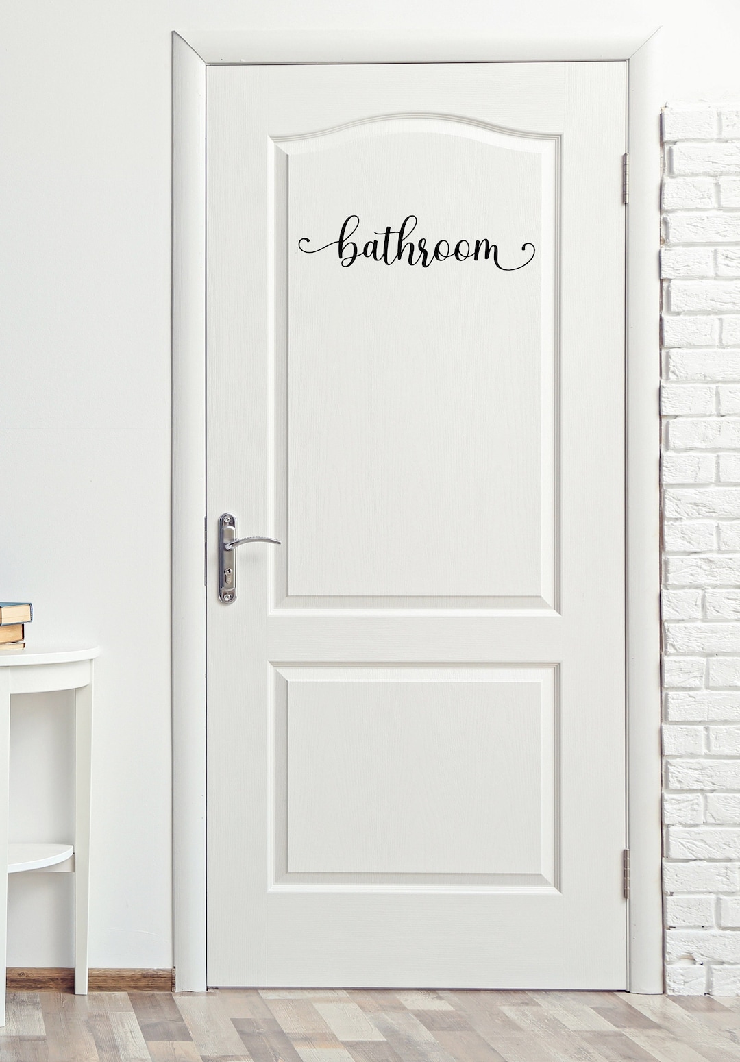 BATHROOM Wall Decal - Bathroom Door Decal - Restroom Glass Vinyl ...