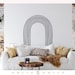 Half ARCH Line ARCH Decal ARCH Wall Decals Left or Right Arch Geometric ...