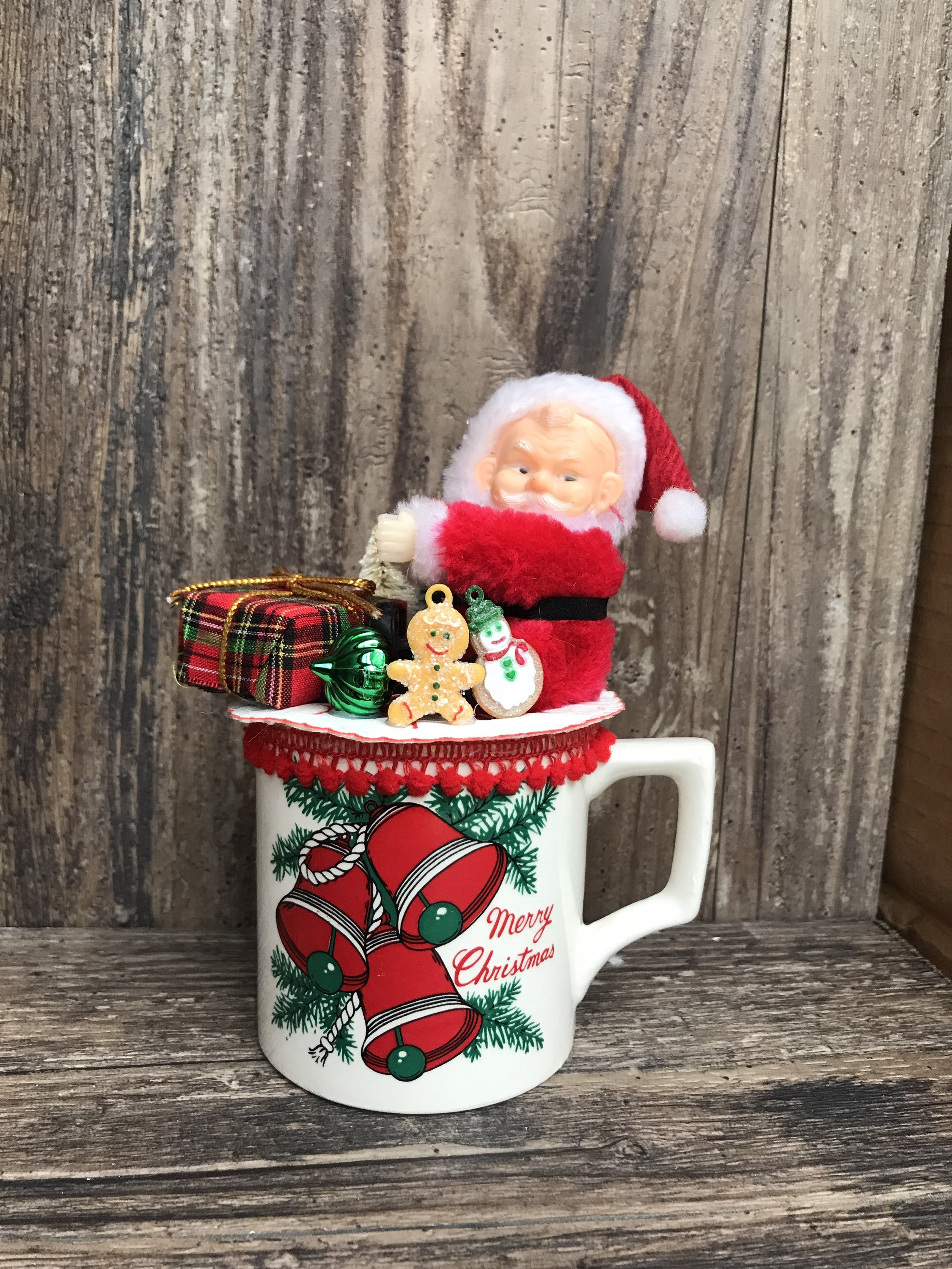 Vintage Santa Christmas Mug - Etsy