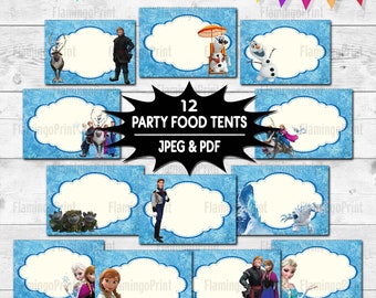 Frozen Birthday Tags | Etsy