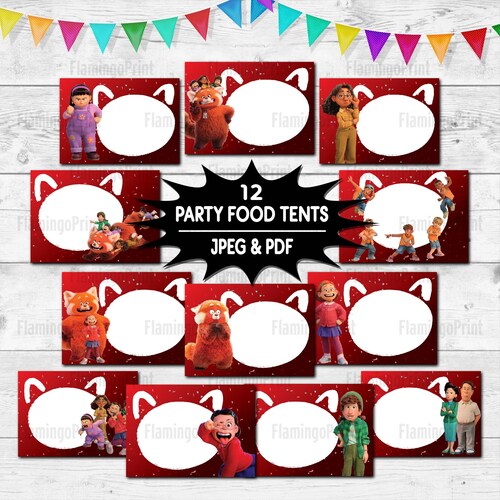 Turning Red Theme Party Favor Boxes Birthday Baby Shower - Etsy