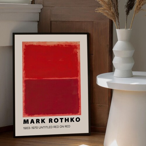 Mark Rothko Exhibition Poster Mark Rothko Art Print Abstract - Etsy