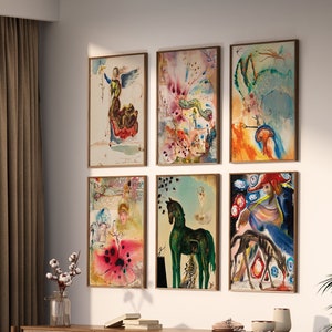 Salvador Dali Poster Sets, Salvador Dali Exhibition Print, Salvador ...