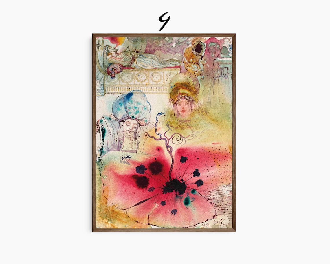 Salvador Dali Poster Sets Salvador Dali Exhibition Print - Etsy