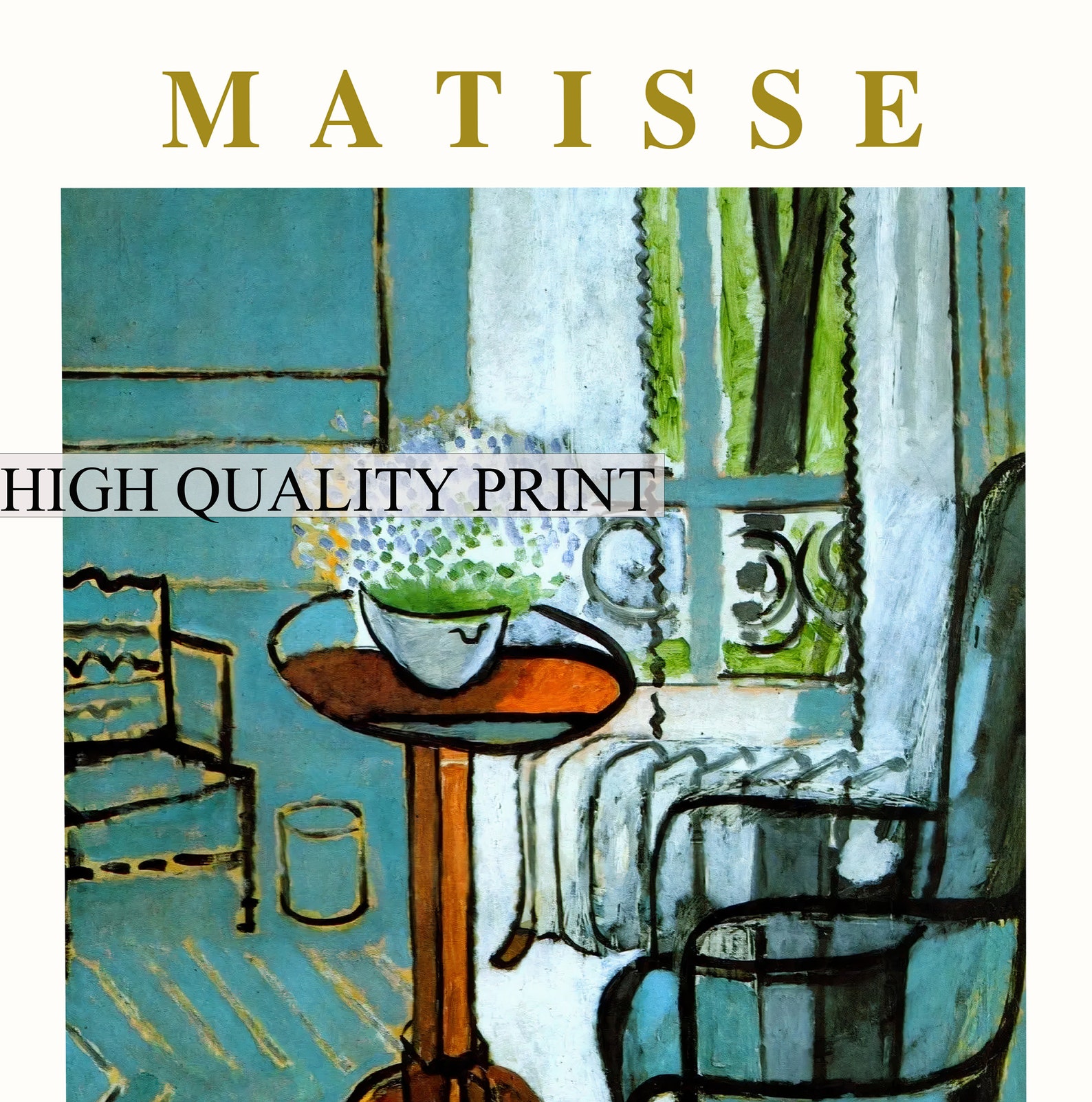 SET OF 2 Henri Matisse Posters Set, the Window Poster, the Terrace ...
