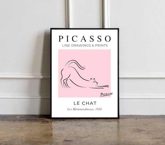 Picasso Cat Poster Picasso Exhibition Poster Picasso - Etsy