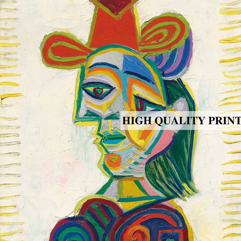 Picasso Female Print Pablo Picasso Exhibition Poster - Etsy