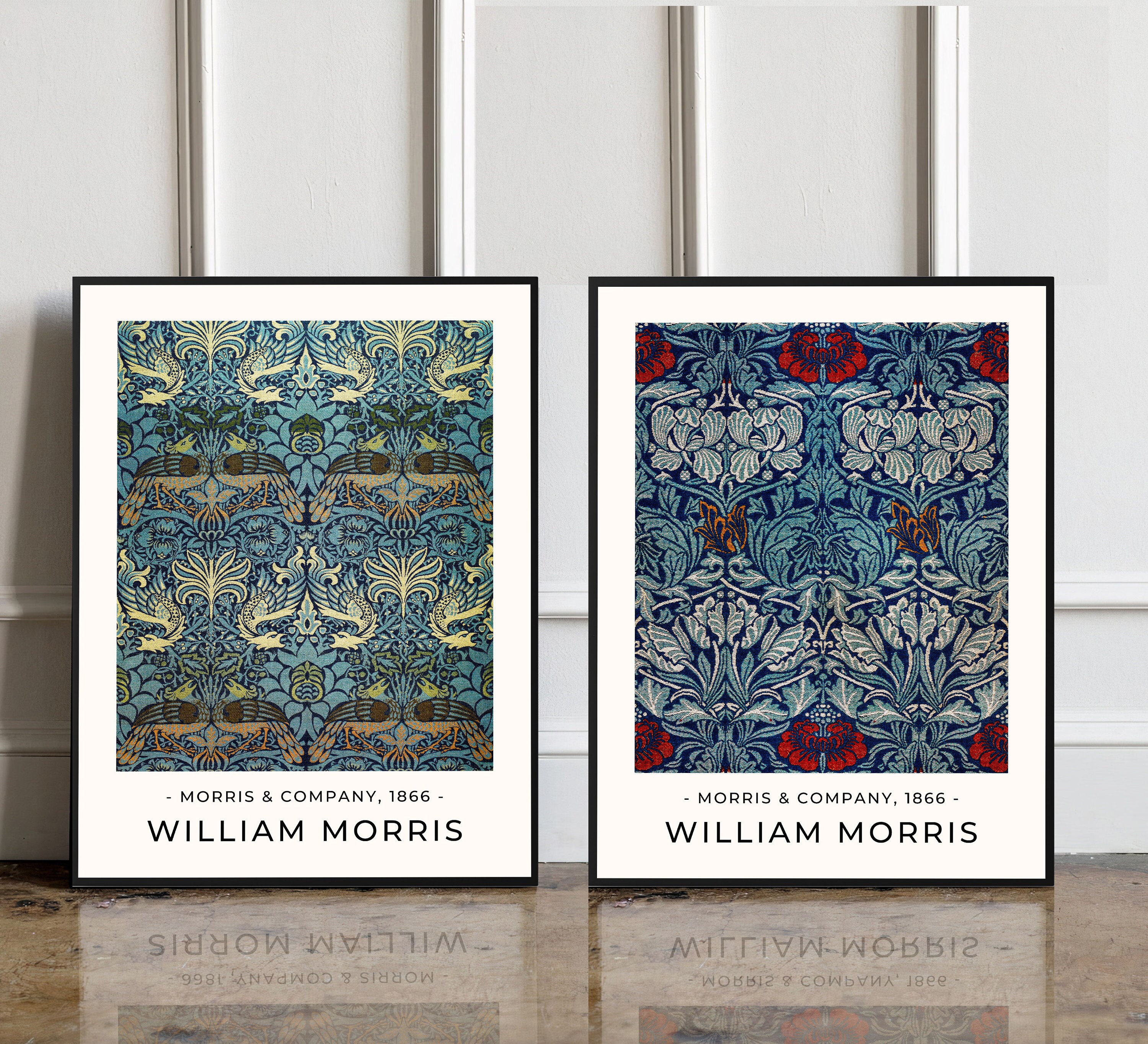 SET OF 2 William Morris Posters, William Morris Print, William Morris ...