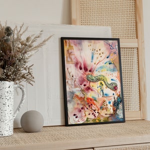 Salvador Dali the Snake and the Apple Print, Salvador Dali Exhibition ...