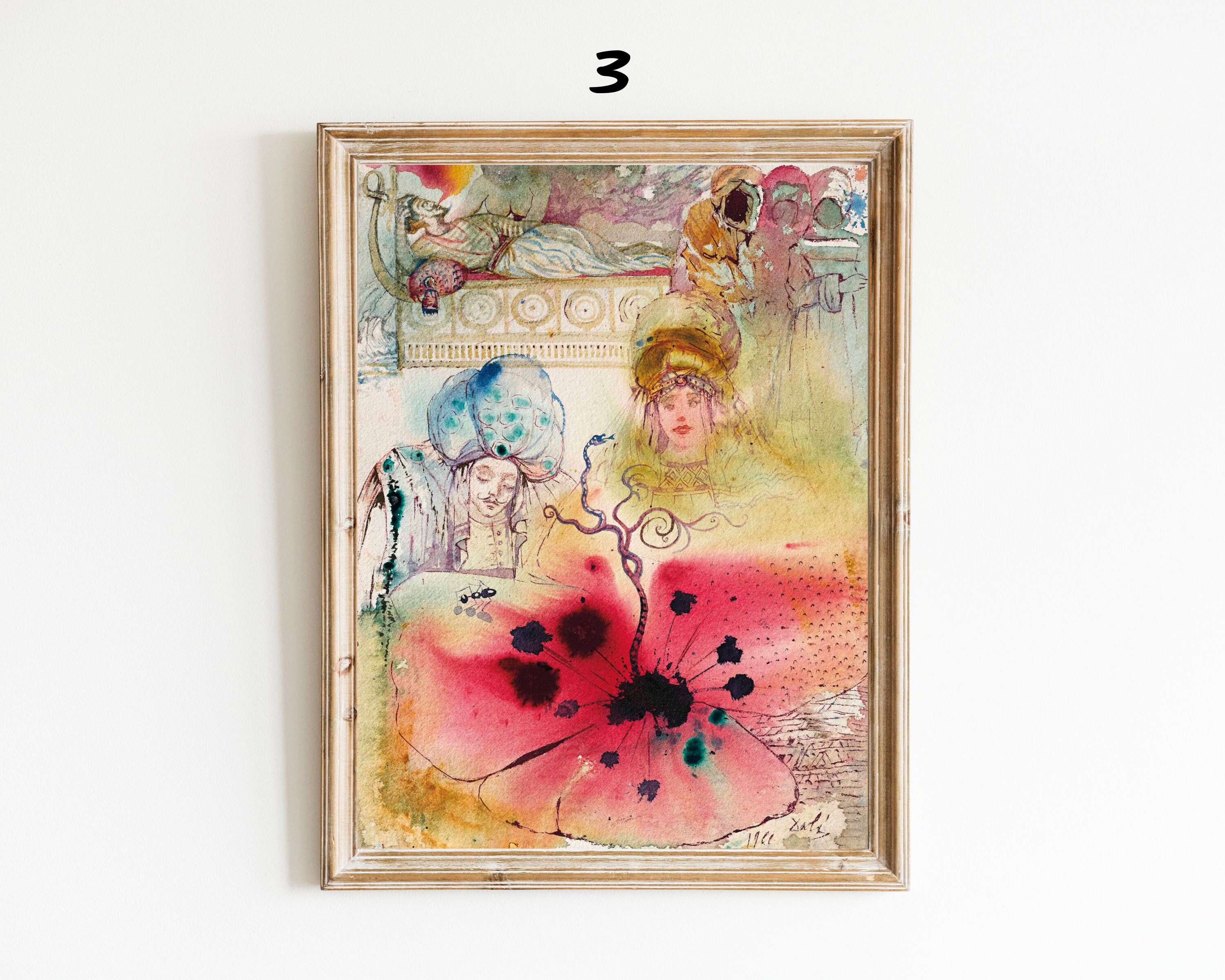 Salvador Dali Poster Set, Salvador Dali Exhibition Print, Salvador Dali ...