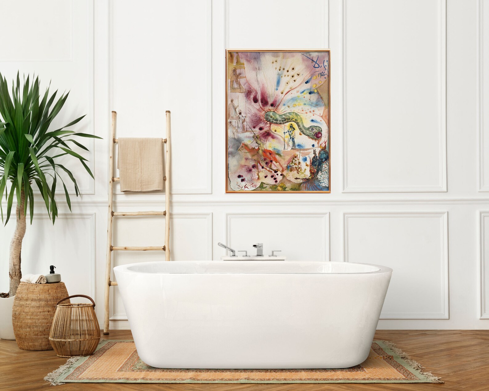 Salvador Dali the Snake and the Apple Print Salvador Dali | Etsy