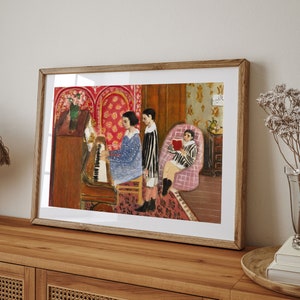 The Piano Lesson by Henri Matisse Poster, Henri Matisse Exhibition ...