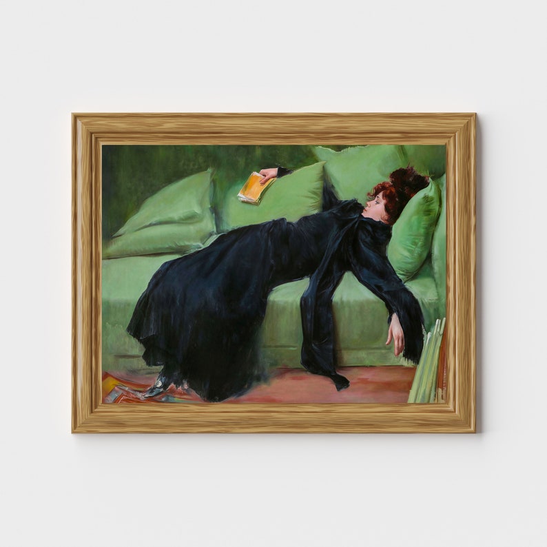 Decadent Young Woman After the Dance by Roman Casas Retro - Etsy
