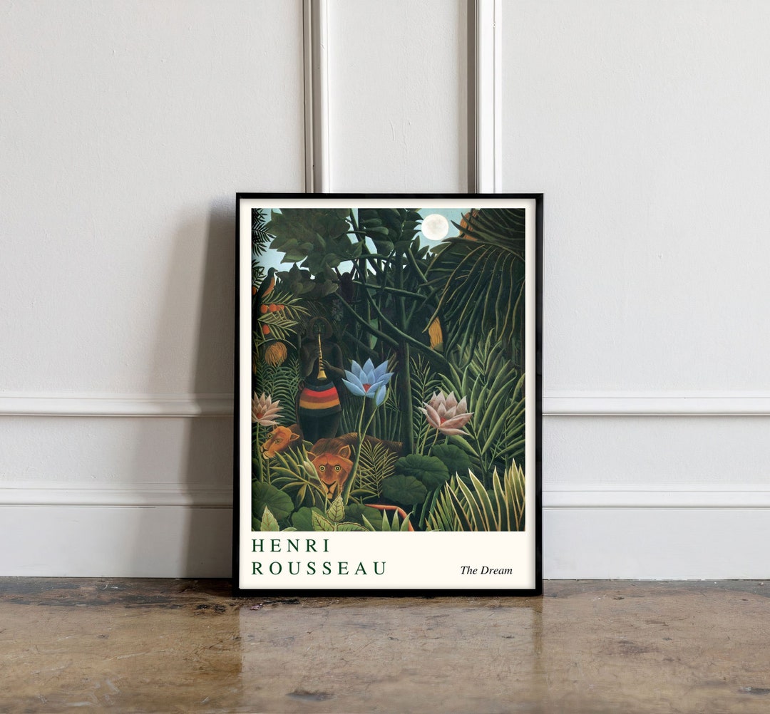 Henri Rousseau the Dream Poster, Henri Rousseau Print, Henri Rousseau ...