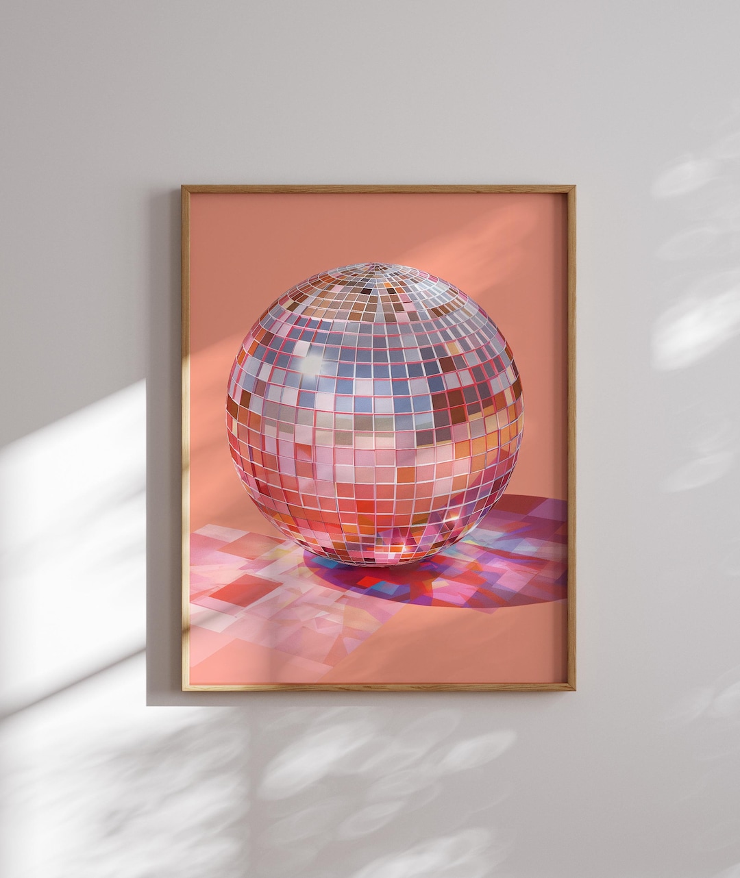 Disco Ball Poster, Aesthetic Trendy Retro Wall Art, Fun Decor, Disco ...