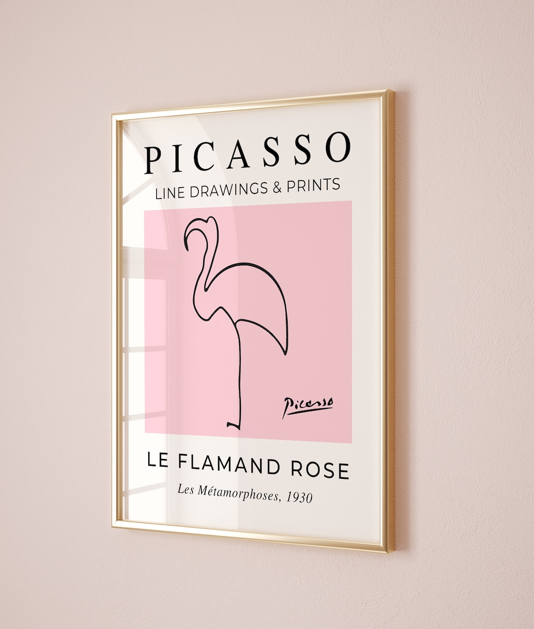 Picasso - Flamingo Poster, Picasso Exhibition Poster, Picasso ...